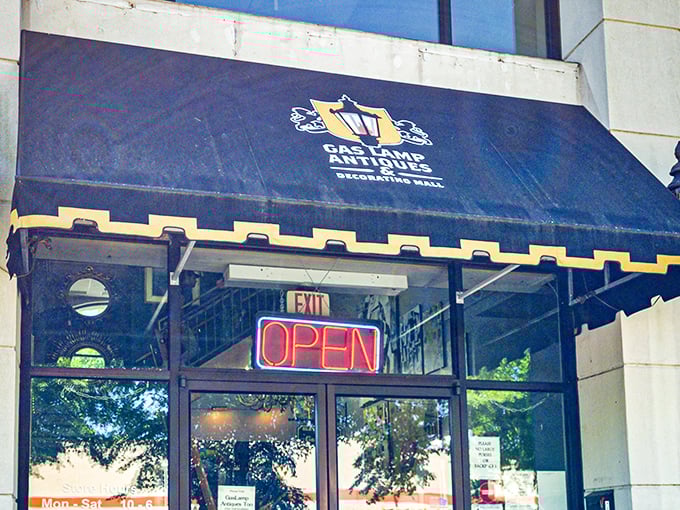 GasLamp's iconic storefront promises treasures within. Like a time machine with price tags, it's impossible to resist.