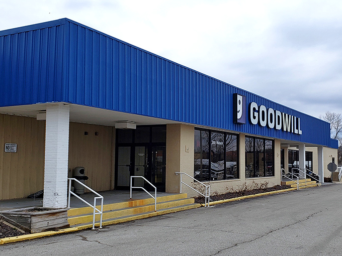 Clean lines and organized aisles make thrift shopping feel surprisingly civilized and welcoming here.