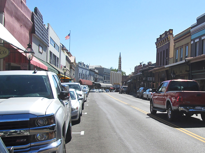 Sometimes the best adventures start with a simple stroll down streets where every storefront whispers tales of California's golden past.