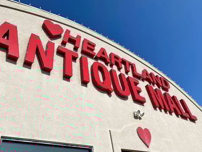 When even the building's exterior screams "antique mall," you know you're in for something special inside.
