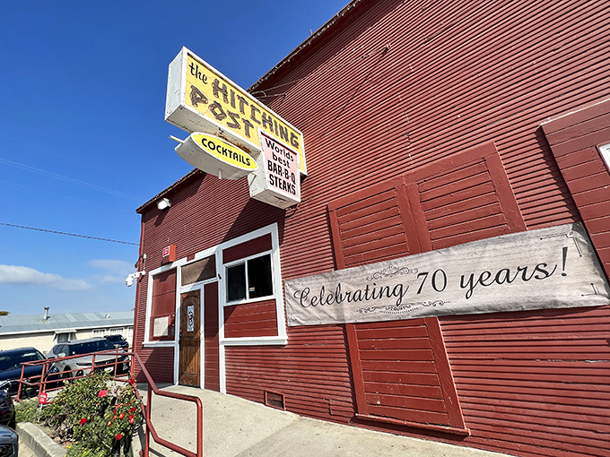 "Celebrating 70 years!" proclaims the sign, and your taste buds will be celebrating too once you try their oak-fired steaks.