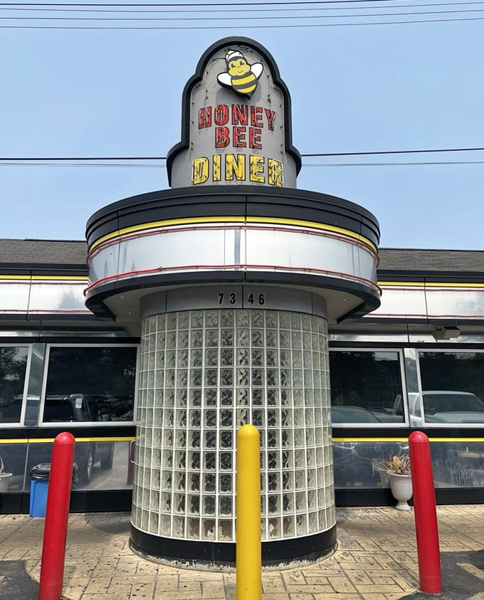 Classic diner architecture meets modern comfort where breakfast dreams come true every single day.