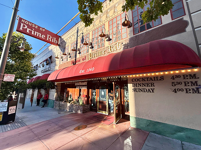 Classic steakhouse charm meets sidewalk sophistication - this is how legends are made, one prime rib at a time.