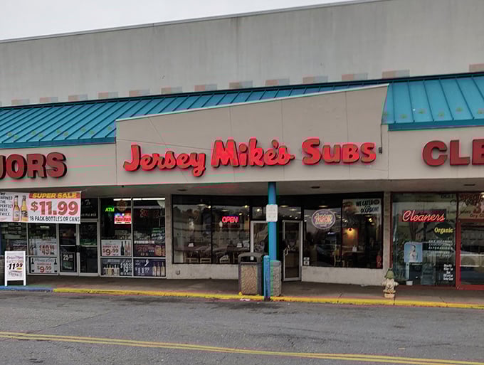 Where sandwich artistry happens daily. That neon "OPEN" sign might as well say "HAPPINESS SERVED HERE."