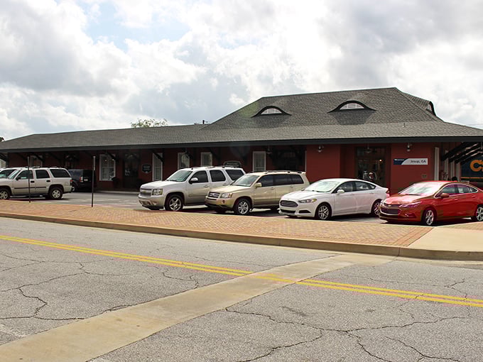 Classic Main Street architecture where neighbors still wave and everyone knows the local gossip.