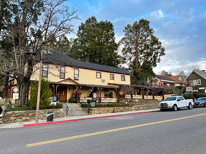 Historic buildings house pie shops and antique stores in this charming mountain town.