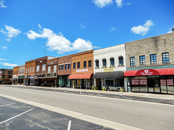 These storefronts have stories to tell - each brick laid when a handshake meant something. 