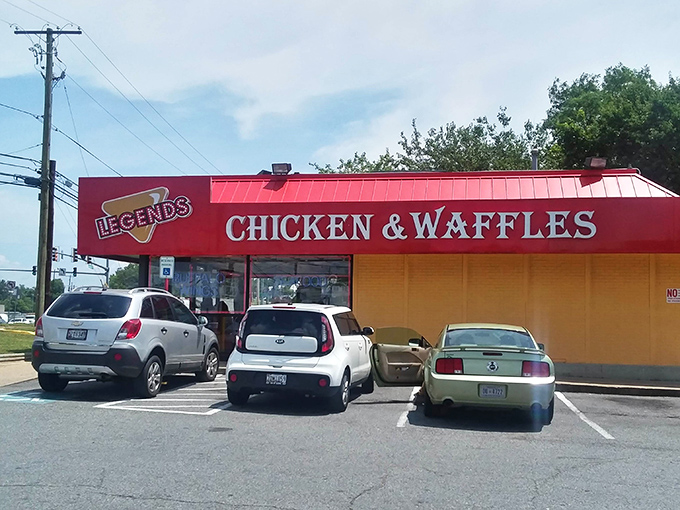 When the parking lot's this full, you know the locals have discovered something truly special inside.