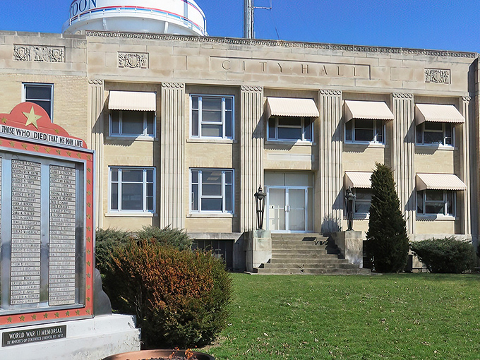 Mattoon's City Hall watches over a community where gas prices won't give you a heart attack and dinner tabs remain refreshingly reasonable.