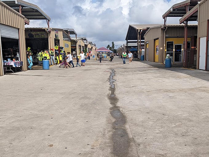 Endless rows of vendor stalls stretch ahead, promising discoveries around every corner of this shopping wonderland.