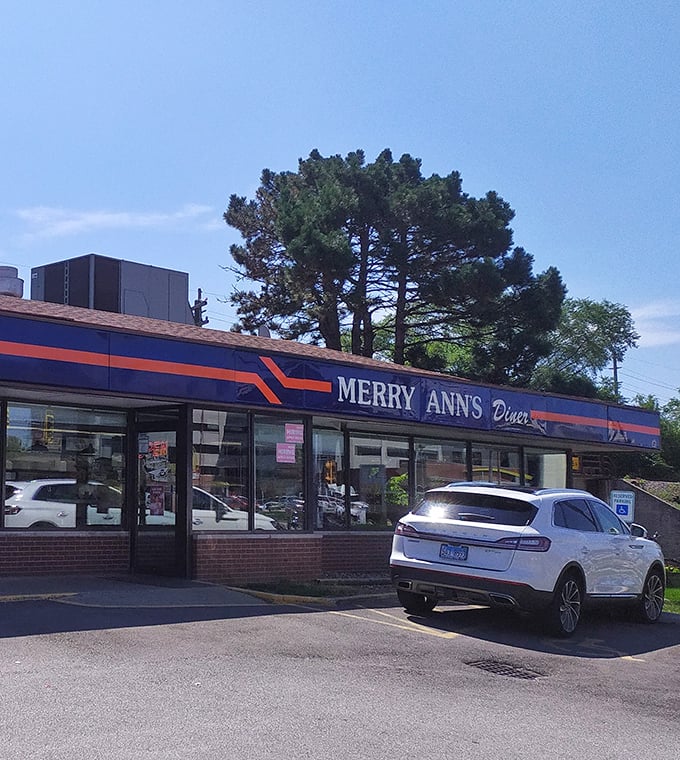 When the parking lot stays this full, you know the pancakes are worth it.