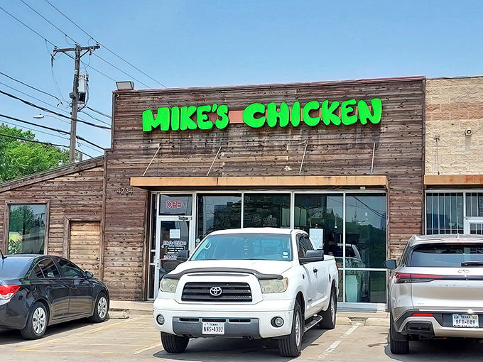 Mike's Chicken: Simple wooden exterior, extraordinary chicken within. This Dallas gem proves great food doesn't need fancy packaging.