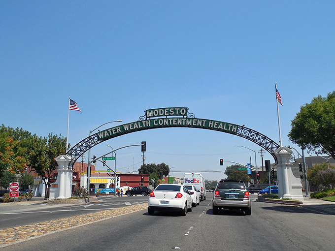 That famous arch welcomes you to a city where contentment and community still matter.