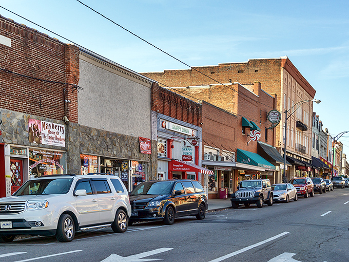 These charming storefronts prove that small-town America still thrives in North Carolina's rolling hills.