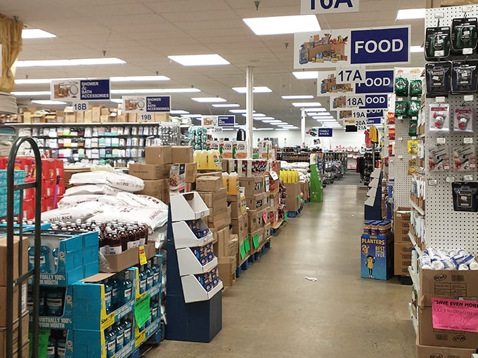 Inside this warehouse wonderland, every aisle tells a different story. Like a discount detective, you'll uncover brand names at jaw-dropping prices.