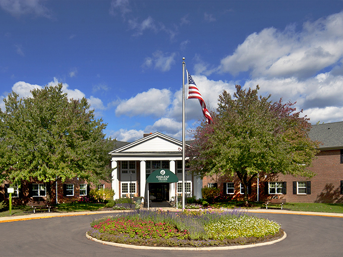 Classic brick architecture meets modern comfort - like finding your favorite cardigan in designer packaging.