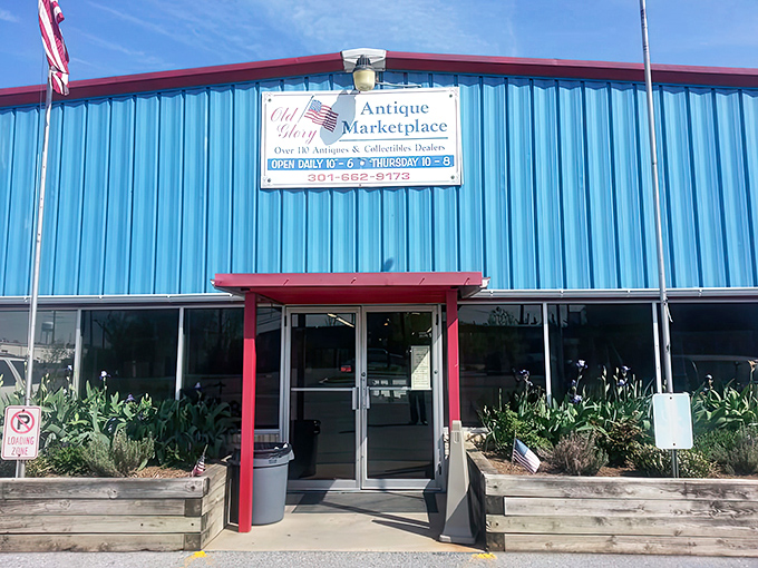 Step through these doors and prepare for a time-traveling adventure. Old Glory's entrance promises vintage wonders waiting just beyond the threshold.