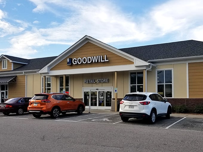 Clean, organized aisles make thrift shopping feel less like hunting and more like discovering hidden gems.