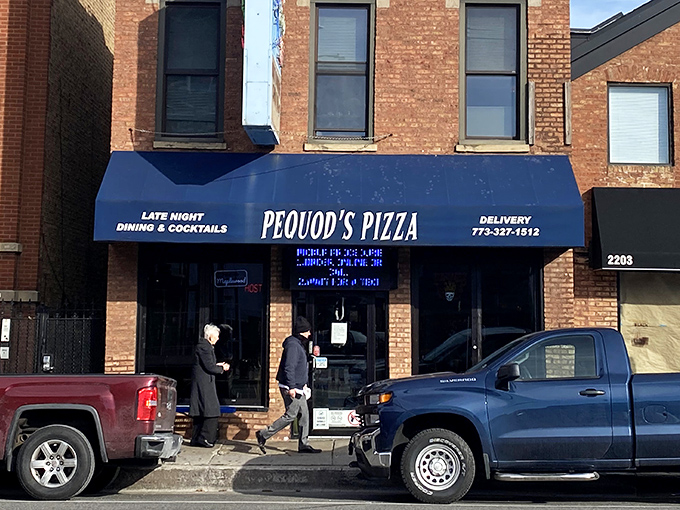 Modern makeover, same legendary caramelized crust that makes Chicagoans debate deep dish versus this beauty all night long.