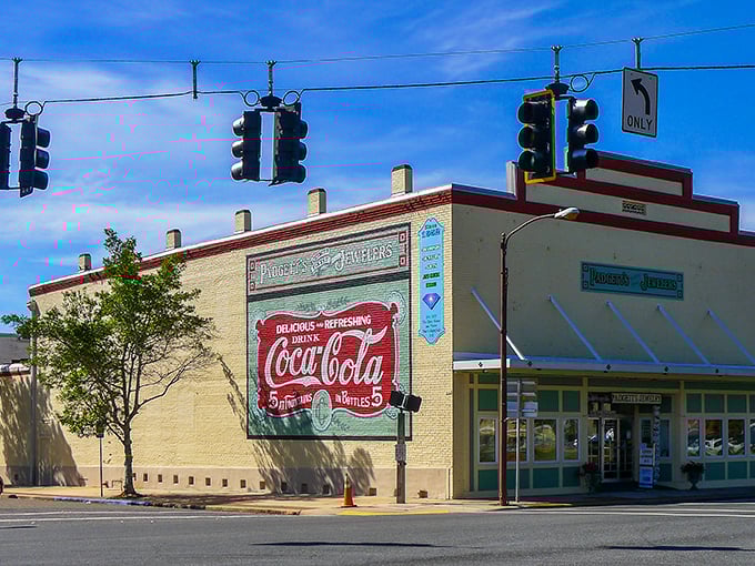 Those vintage Coca-Cola signs whisper stories of simpler times when soda fountains ruled the world.