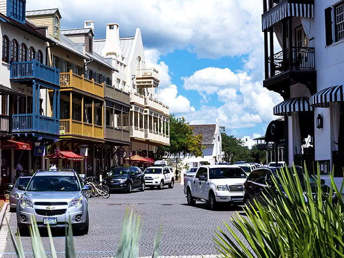 Rosemary Beach's architecture blends coastal charm with old-world elegance. It's like the Mediterranean had a vacation home in Florida!