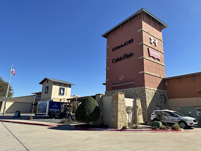 That towering sign promises what every bargain hunter craves: premium brands at prices that won't require a second mortgage.