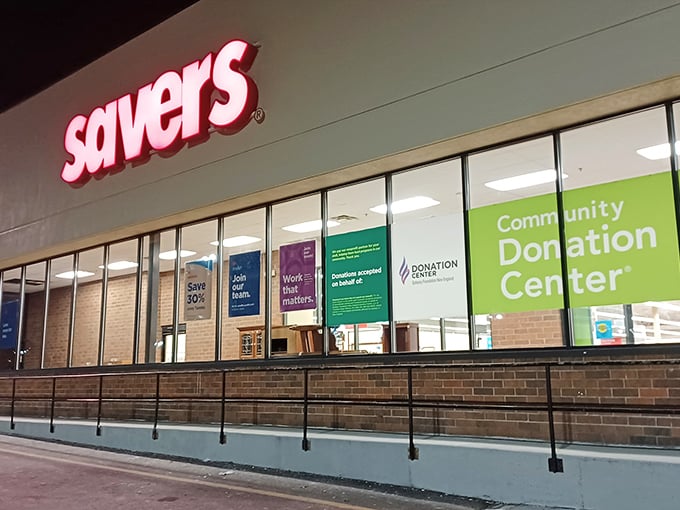 Night or day, this Savers' community donation center keeps the racks filled with fresh finds for thrifty shoppers.