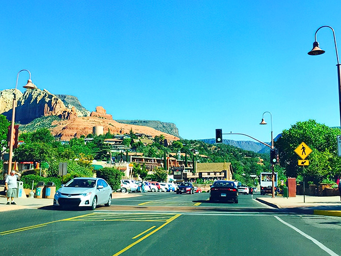 Main Street Sedona offers the perfect blend of small-town charm and breathtaking desert mountain views.