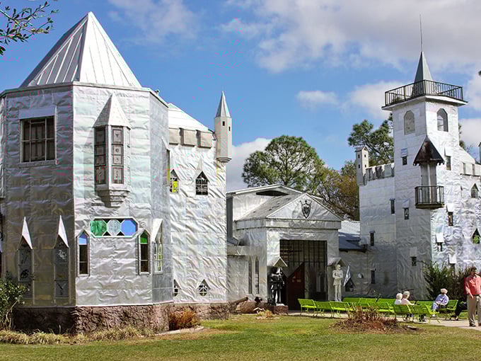 Every gleaming surface tells a story - this isn't just architecture, it's one person's brilliant dream made wonderfully real.