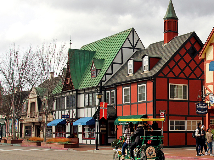 The colorful facades of Solvang create a perfect backdrop for pastry-hunting adventures. Denmark called&mdash;they're jealous.