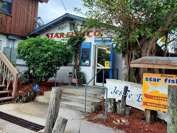 That blue door at Star Fish is like a portal to seafood nirvana &ndash; simple outside, extraordinary flavors within.