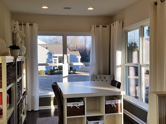 Bright and airy interiors with smart storage solutions—because downsizing your home shouldn't mean downsizing your lifestyle!