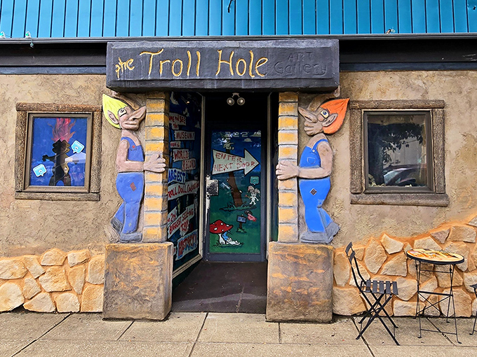 Troll Hole Museum: Step into troll paradise! These blue-overalled gatekeepers have been waiting decades for someone to solve their riddle.
