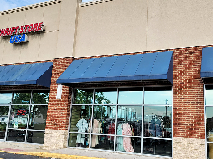 When the storefront windows practically sparkle with possibility, you know you've found a thrifting goldmine worth exploring thoroughly.