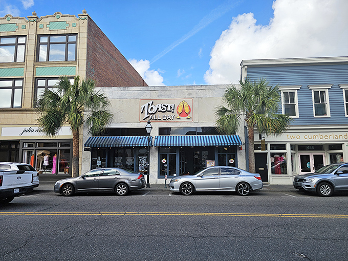 Charleston's King Street buzzes with energy, but Toast! keeps things perfectly relaxed and welcoming inside.