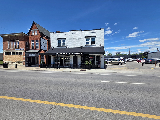 That classic diner exterior promises everything your comfort food dreams are made of inside.