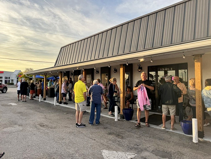 When locals line up this early, you know something magical is happening inside those walls.