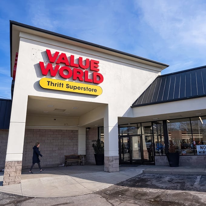 Value World's bright signage promises exactly what it delivers: incredible value in a world-class thrift experience.