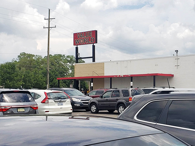 When the parking lot's this packed, you know the deals inside are absolutely worth the treasure hunt.