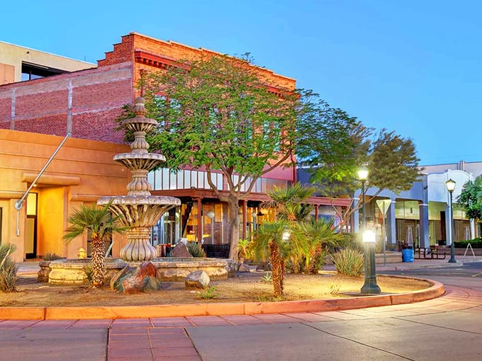 Golden hour transforms downtown Yuma into something straight out of a Western film.