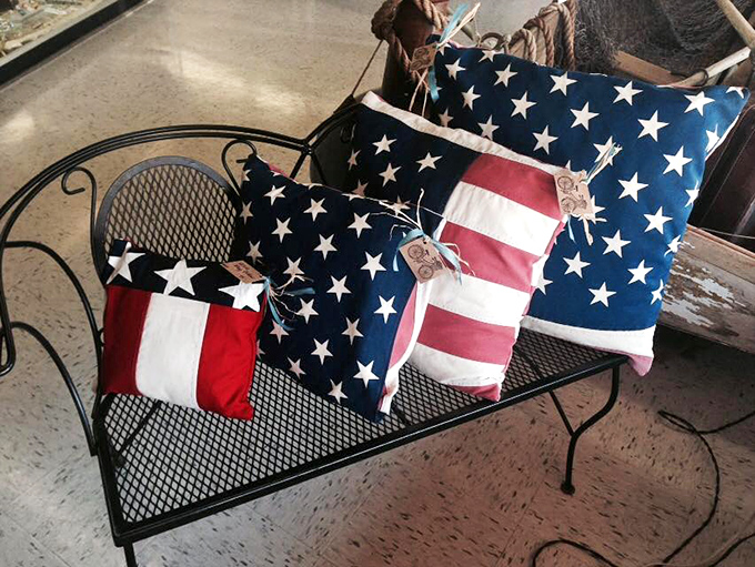 These patriotic pillows aren't just decorative statements; they're fabric time machines to Fourth of July celebrations from decades past.