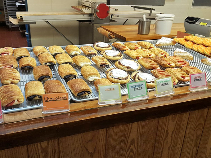 Pastry paradise awaits! From chocolate-filled pockets to fruit-topped delights, these handcrafted treats make supermarket bakeries look like sad vending machines.