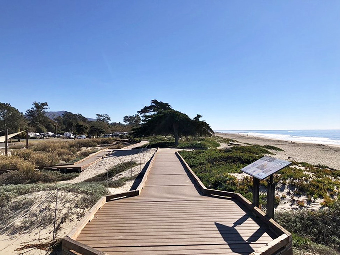 Nature's red carpet rolls out the welcome mat to California's most photogenic beach stretch.