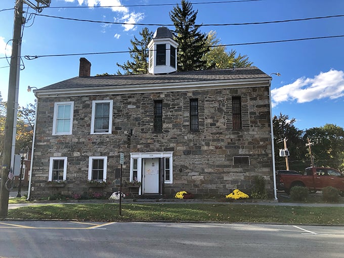 This sturdy stone building has witnessed more Milford history than any local gossip. Its weathered walls practically whisper stories of bygone eras.