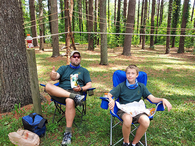 Nothing builds an appetite like a day of camping in Smyrna's lush forests. Those camp chairs are about to witness some serious snacking.