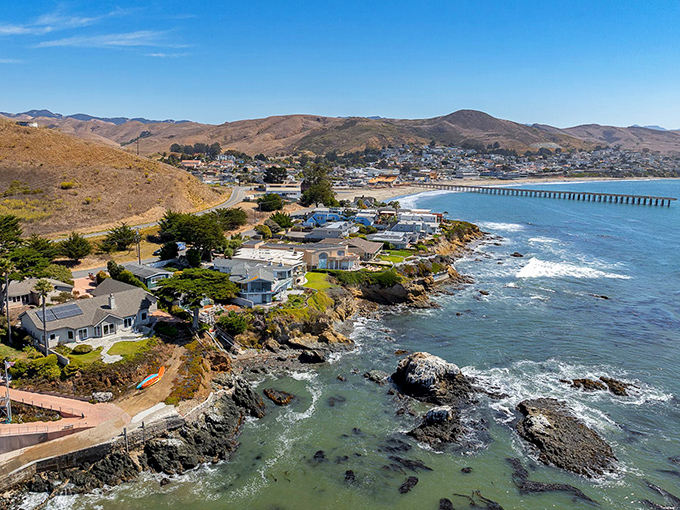 The Central Coast's best-kept secret unfolds where rolling hills meet the Pacific, creating a postcard-perfect panorama that no filter could improve.