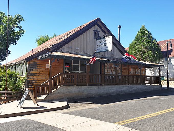 The General Store stands as a weathered sentinel of simpler times, its wooden porch practically begging you to sit a spell and watch the world amble by.
