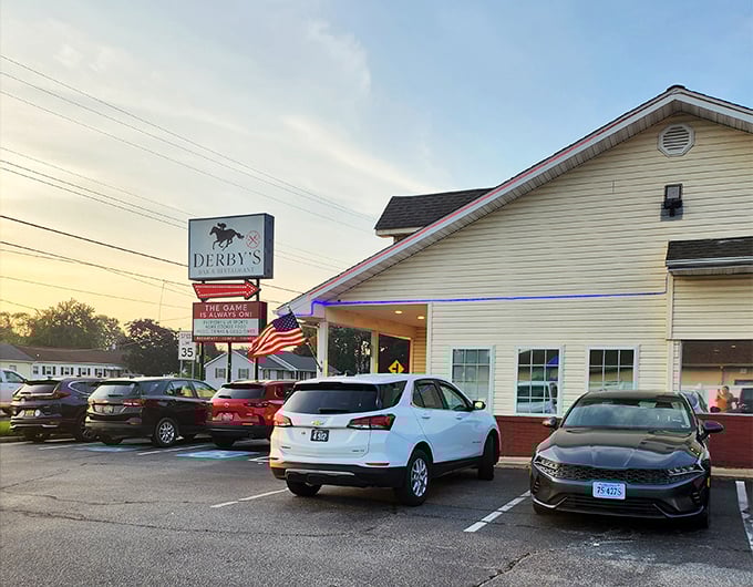 Derby's Restaurant, where the packed parking lot tells you everything you need to know about the food inside. Local secret: worth the wait!