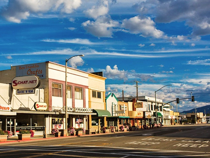 Main Street's timeless charm makes you wonder if you've accidentally driven through a portal to a simpler era of Americana.