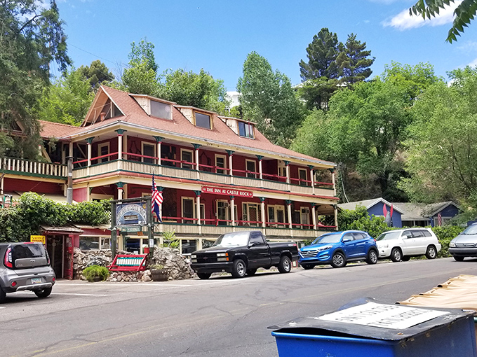 The historic Copper Queen Hotel stands as Bisbee's grande dame, welcoming visitors since 1902. Those wraparound porches have witnessed more than a century of mining tales and artistic dreams. 